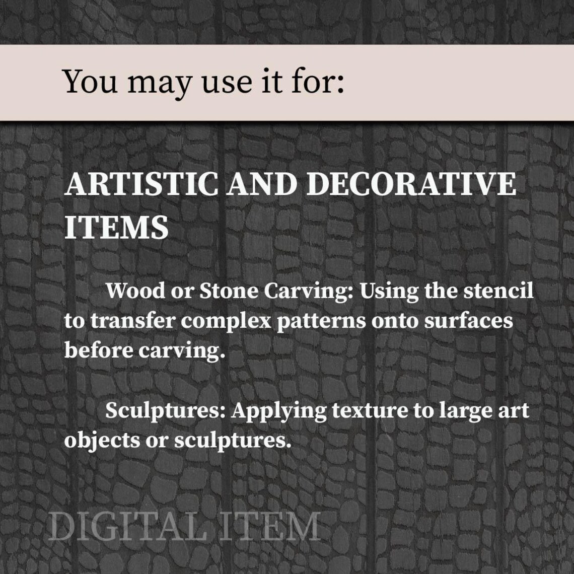 Snake Skin Stencil Template | Digital Download | 106 Square Inches ...