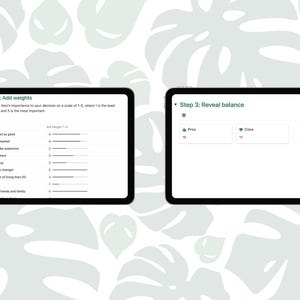 Pro/con List Maker Notion Template | Decision Maker Digital Planner - Etsy