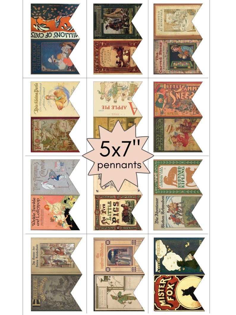 Vintage Storybook Banner Download - Etsy
