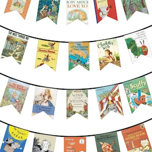 Storybook Party Banner Template for Baby Shower, Birthday - Etsy