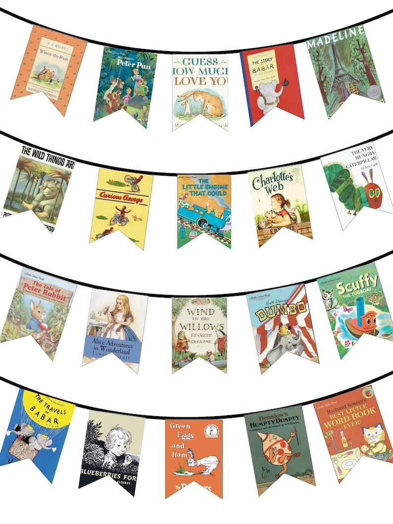 Storybook Party Banner Download for Baby Shower, Birthday - Etsy