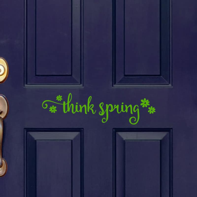 Think Spring Sign - Etsy