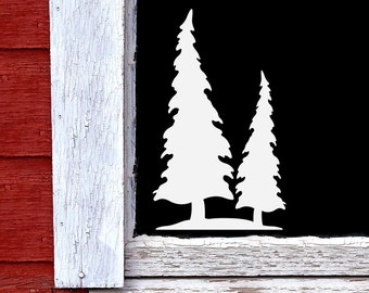 Winter Tree Decal - Etsy