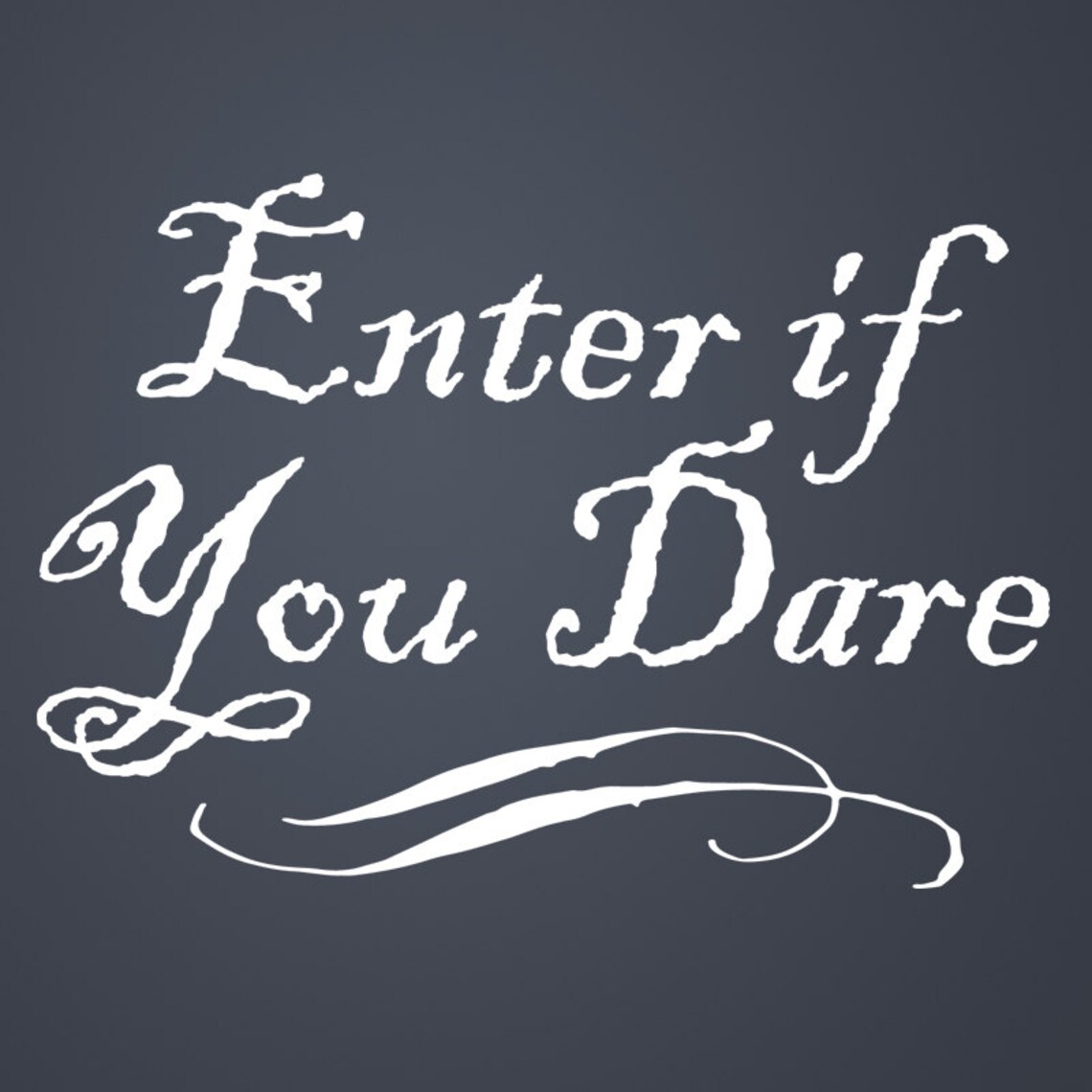 Enter If You Dare Vinyl Decal Pirate Decor Halloween Decal - Etsy