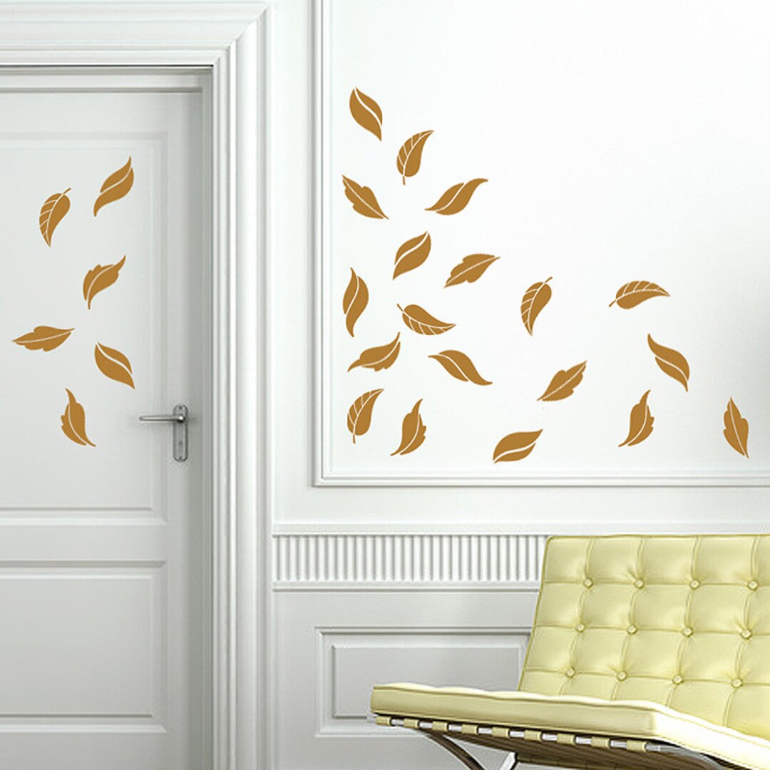 Fancy Fall Leaves, Autumn Decor, Door Decals for Fall, Halloween Window ...