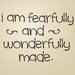 I Am Fearfully and Wonderfully Made Wall Decal, Nursery Wall Art ...