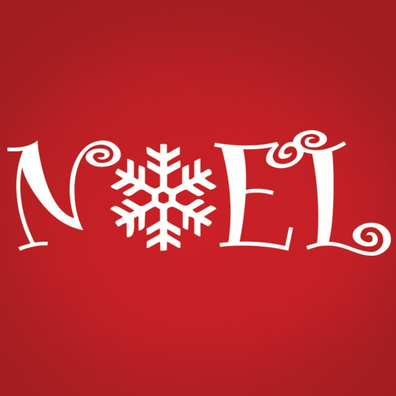 Christmas Decal Noel Front Door Decal Snowflake Door Decor - Etsy