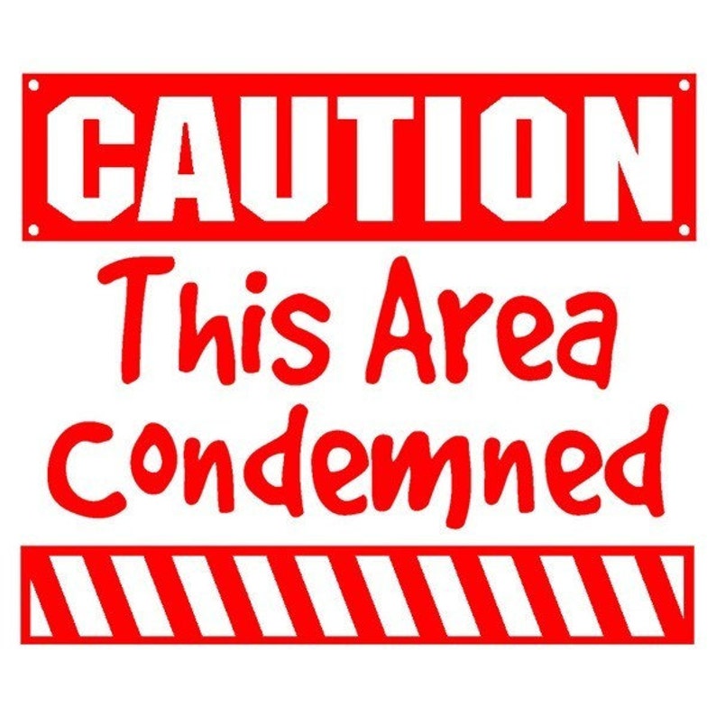 Playroom Decal Child Bedroom Decor Messy Room Warning Sign - Etsy