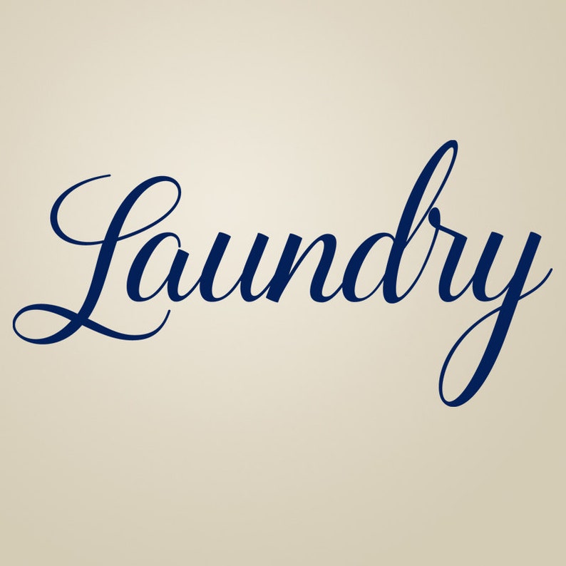 Laundry Wall Decal Laundry Room Decor Vinyl Lettering Home - Etsy