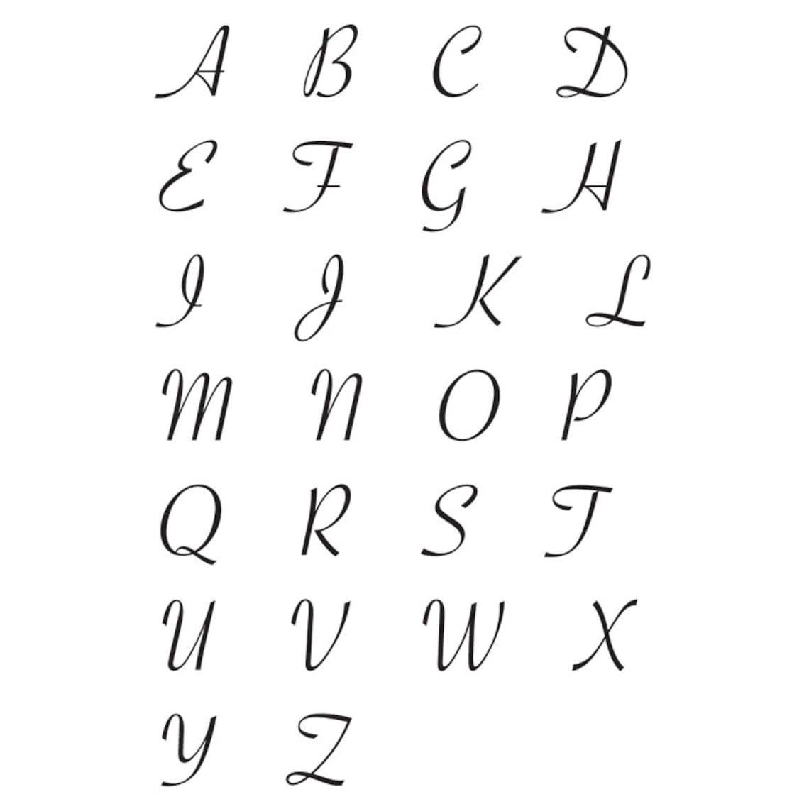 Monogram Wall Decal Initial Vinyl Decal Family Decal - Etsy