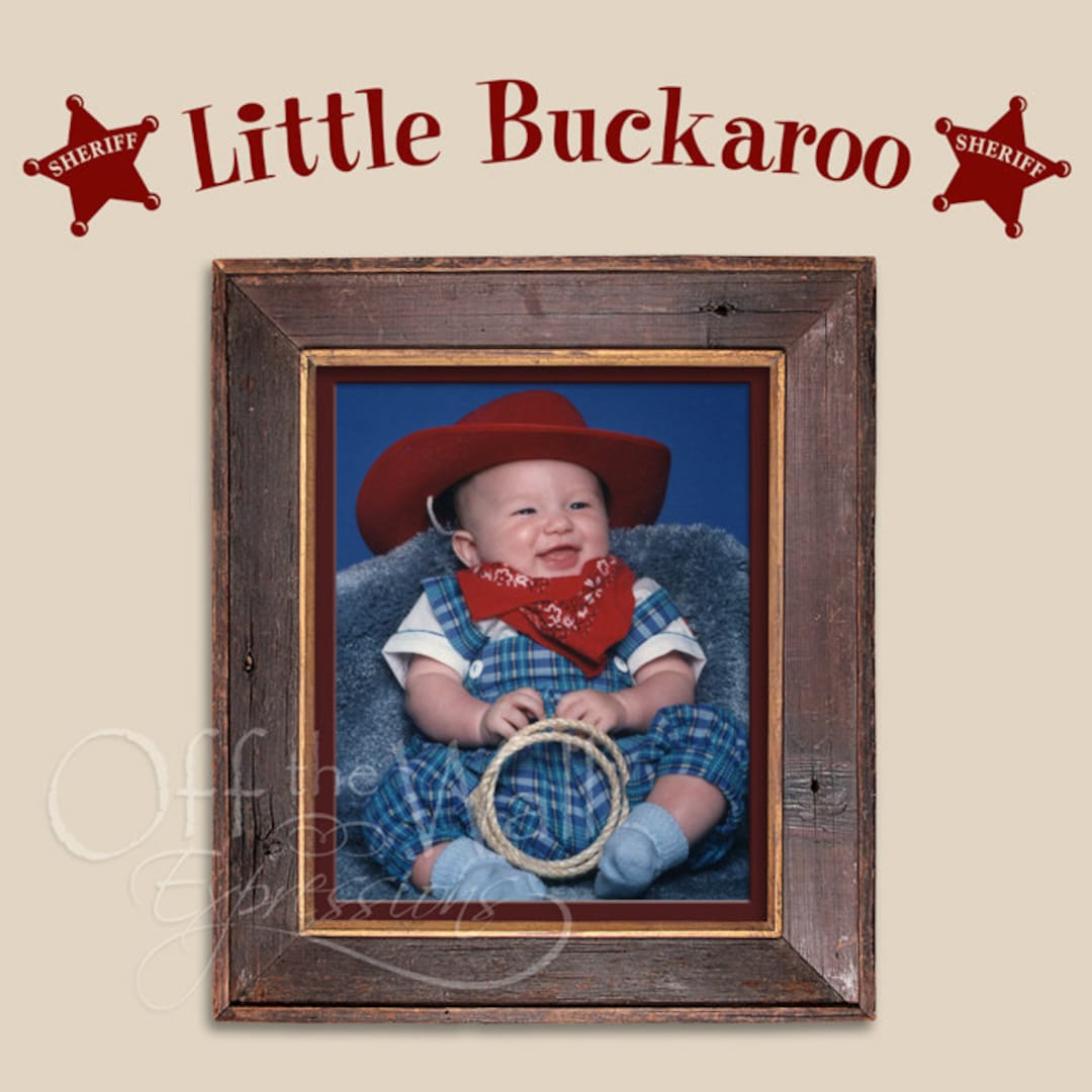 Nursery Decal, Little Buckaroo Wall Decor, Boys Room Vinyl Wall Decal ...