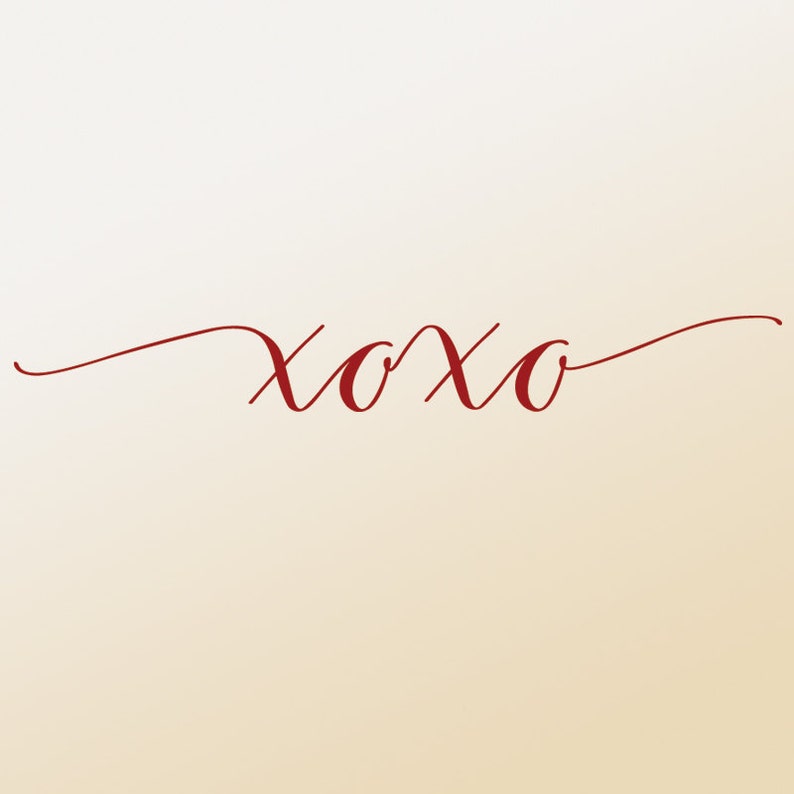 Love Decal XOXO Vinyl Decal Bedroom Decor and Couples Decor - Etsy