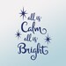 All is Calm All is Bright Chistmas Decal Holiday Decor Vinyl - Etsy