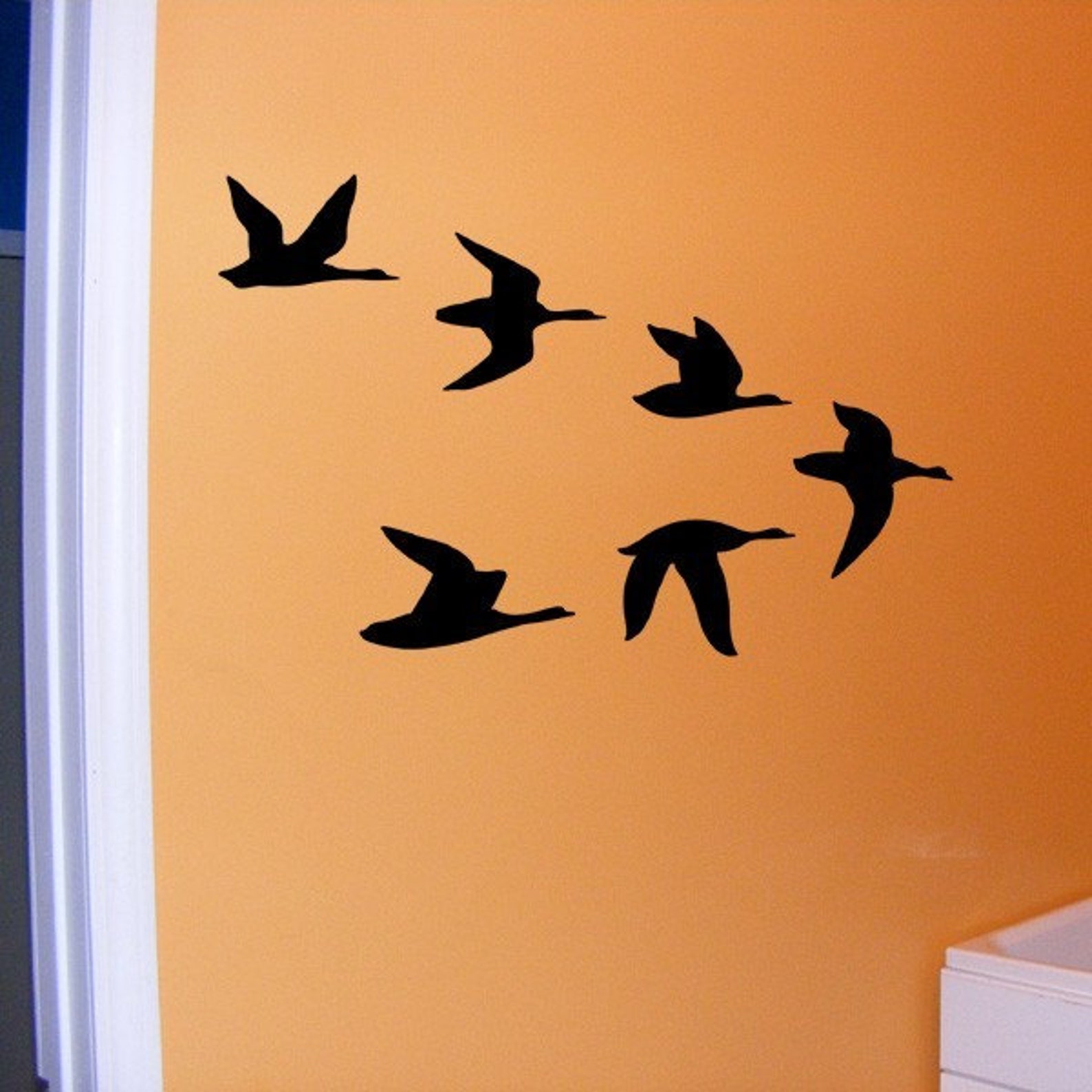 Birds in Flight Vinyl Decal | Etsy