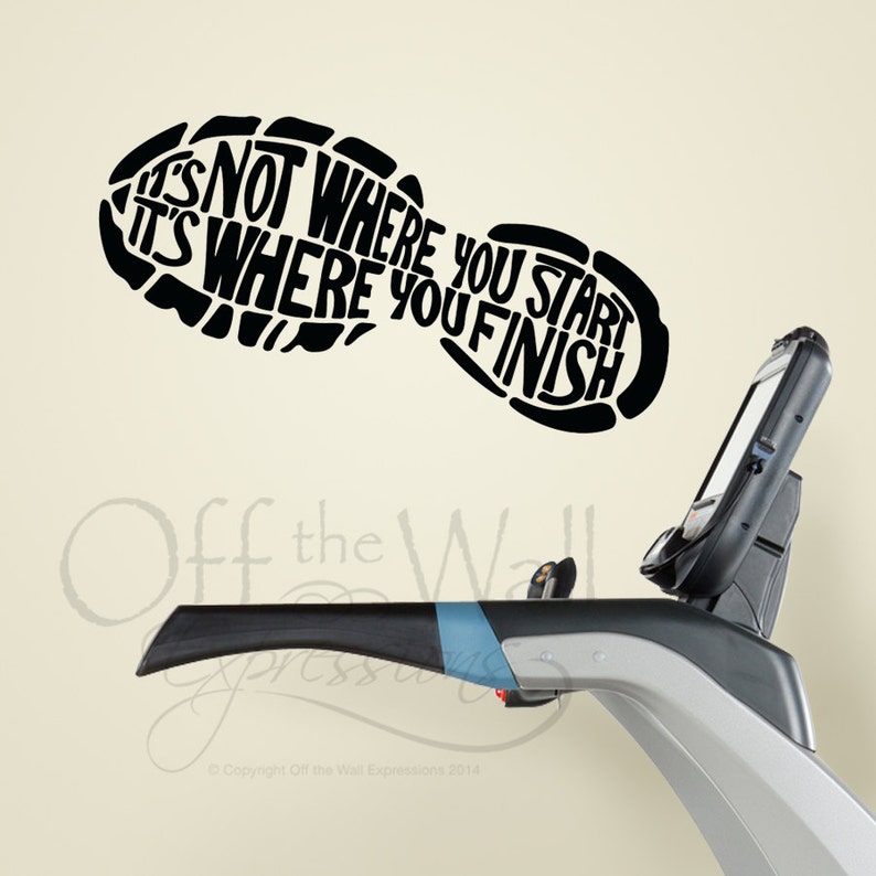It's Not Where You Start It's Where You Finish Wall - Etsy