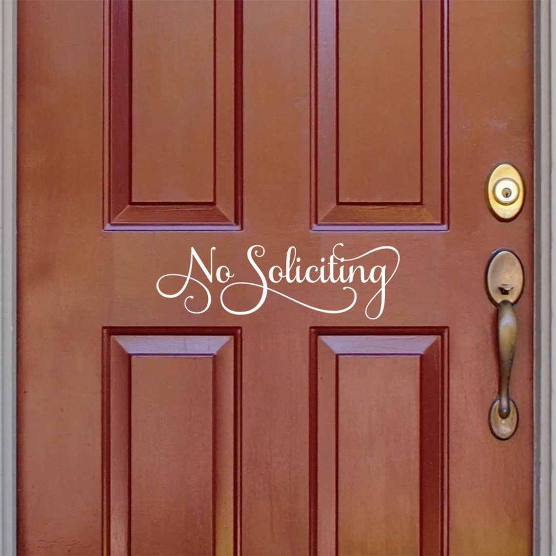 No Soliciting Window or Door Decal Commercial Business - Etsy
