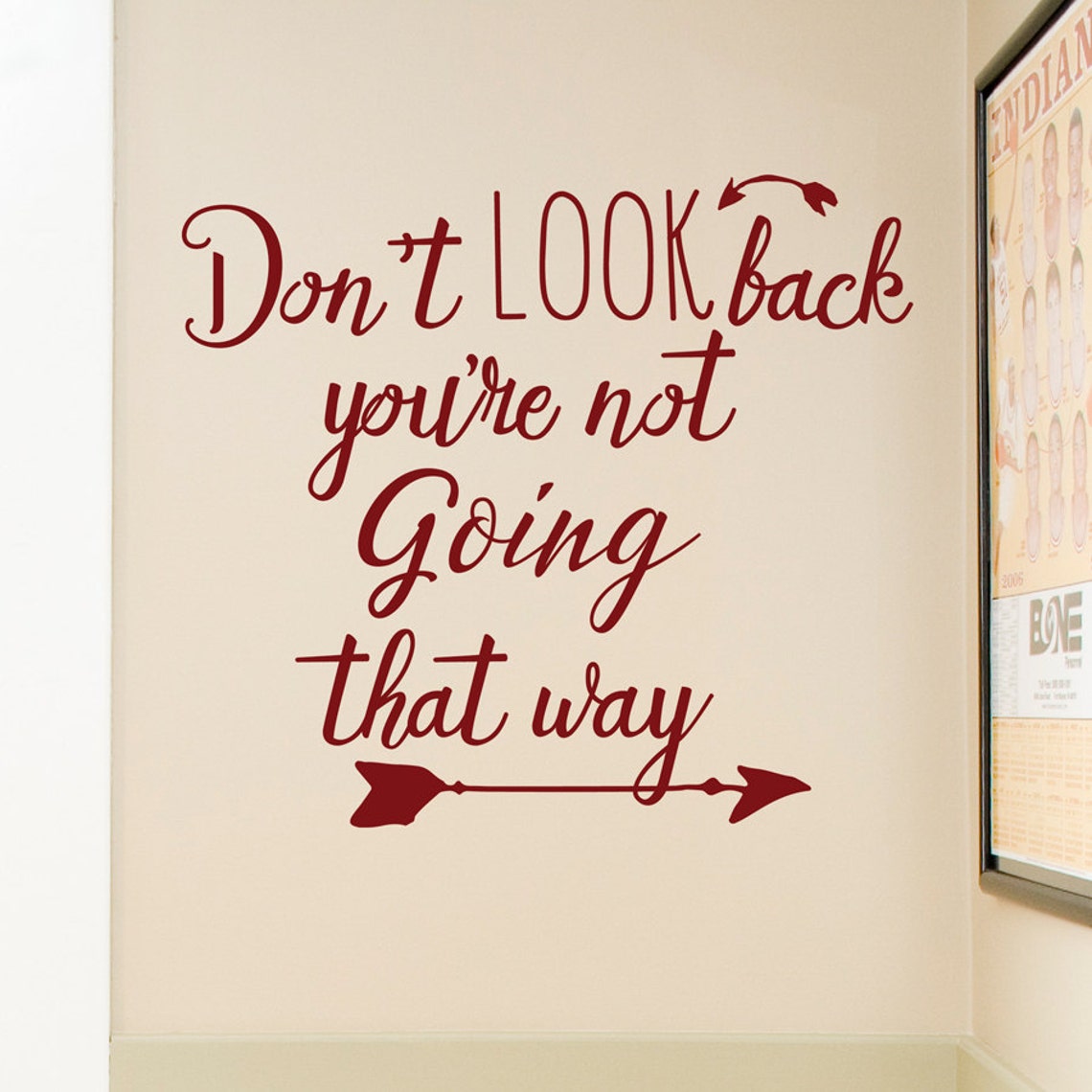 Don't Look Back Vinyl Decal You're Not Going That Way - Etsy