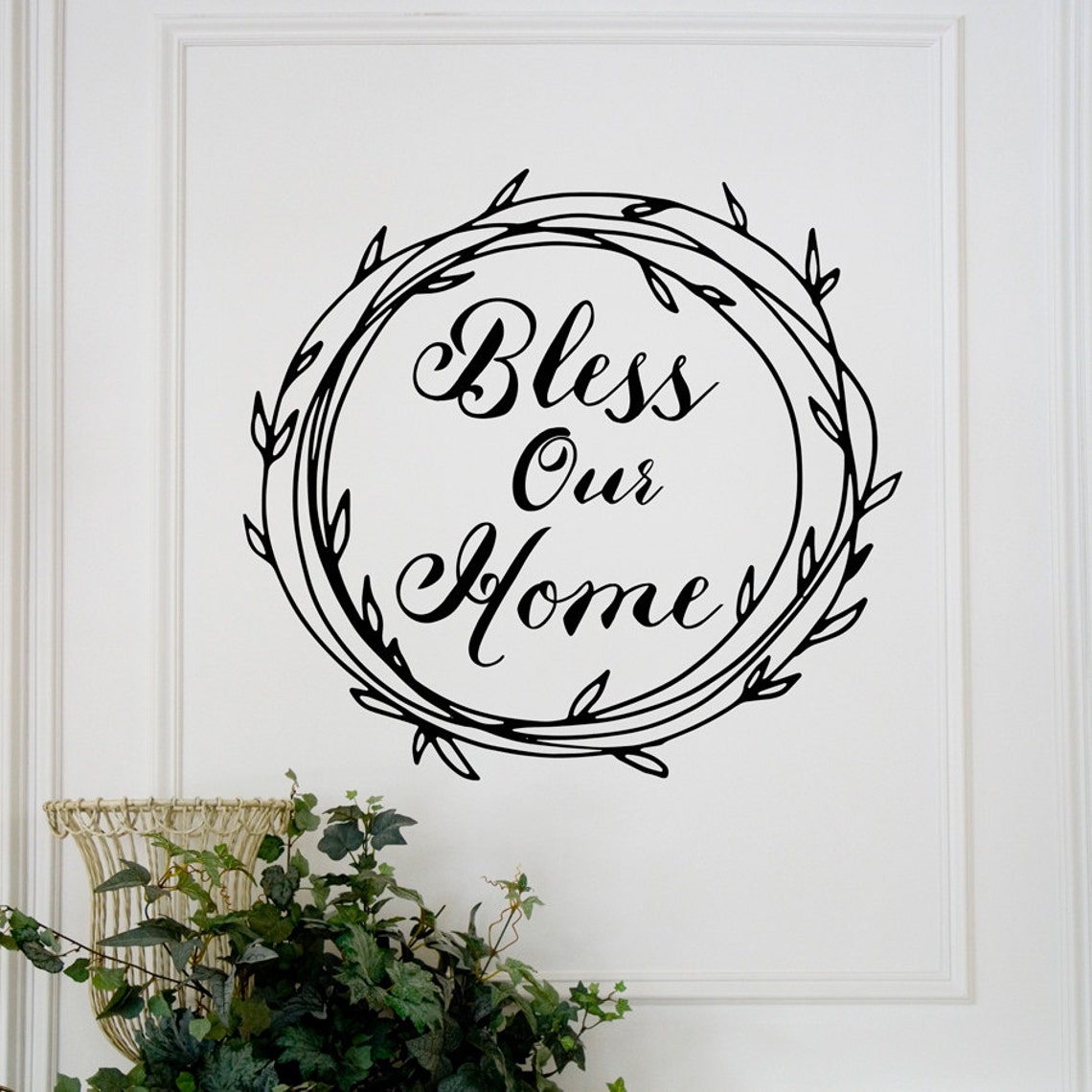 Bless Our Home Vinyl Decal, Farmhouse Wall Decor. - Etsy