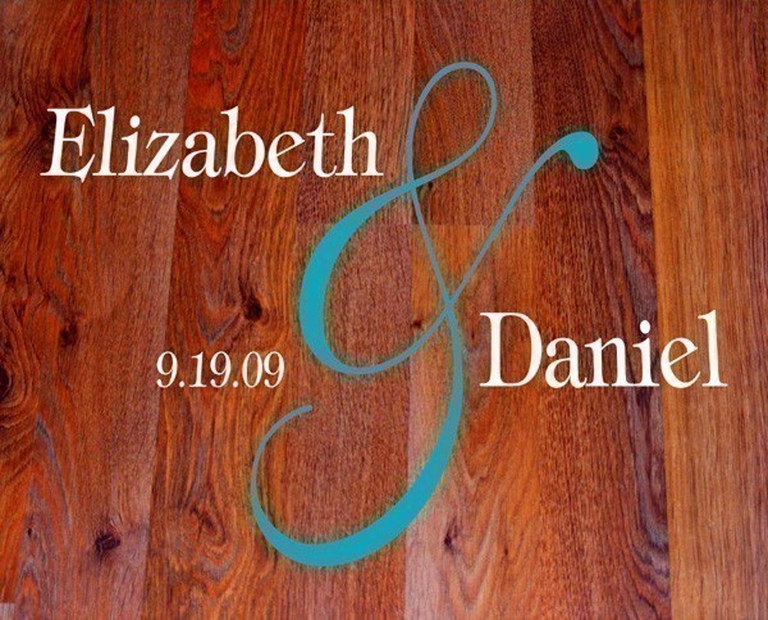 Wedding Dance Floor Decal, Wedding Venue Decal, Personalized Wedding ...