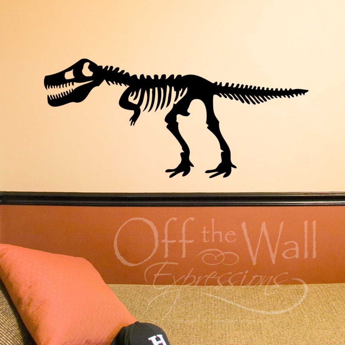 Tyrannosaurus Rex Skeleton Trex Vinyl Decal Dinosaur Wall - Etsy
