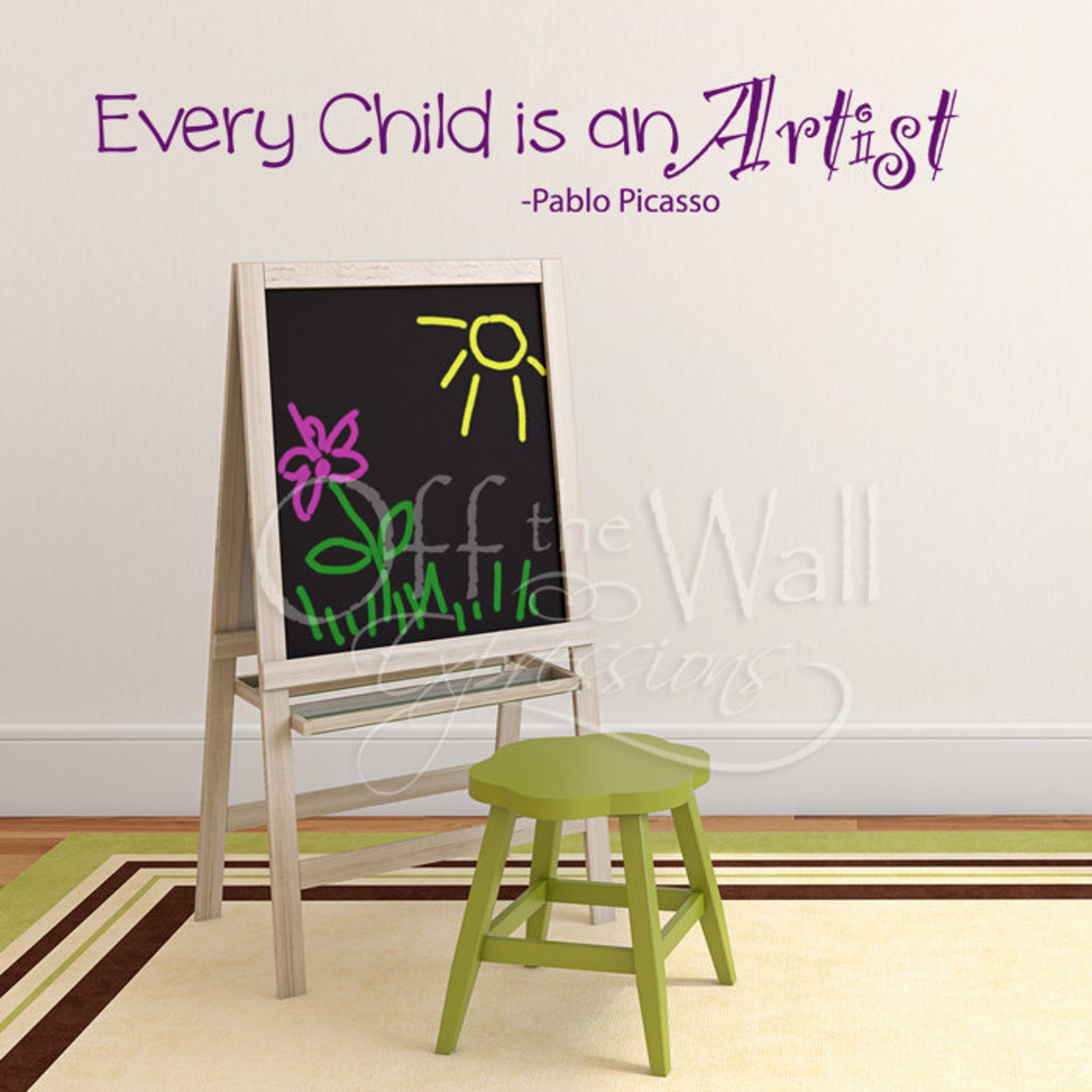 Every Child is an Artist Vinyl Wall Decal Kid Art Display | Etsy