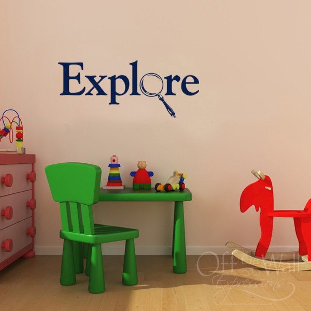 Explore Vinyl Decal, Children's Bedroom Sticker, Teacher Decals for ...