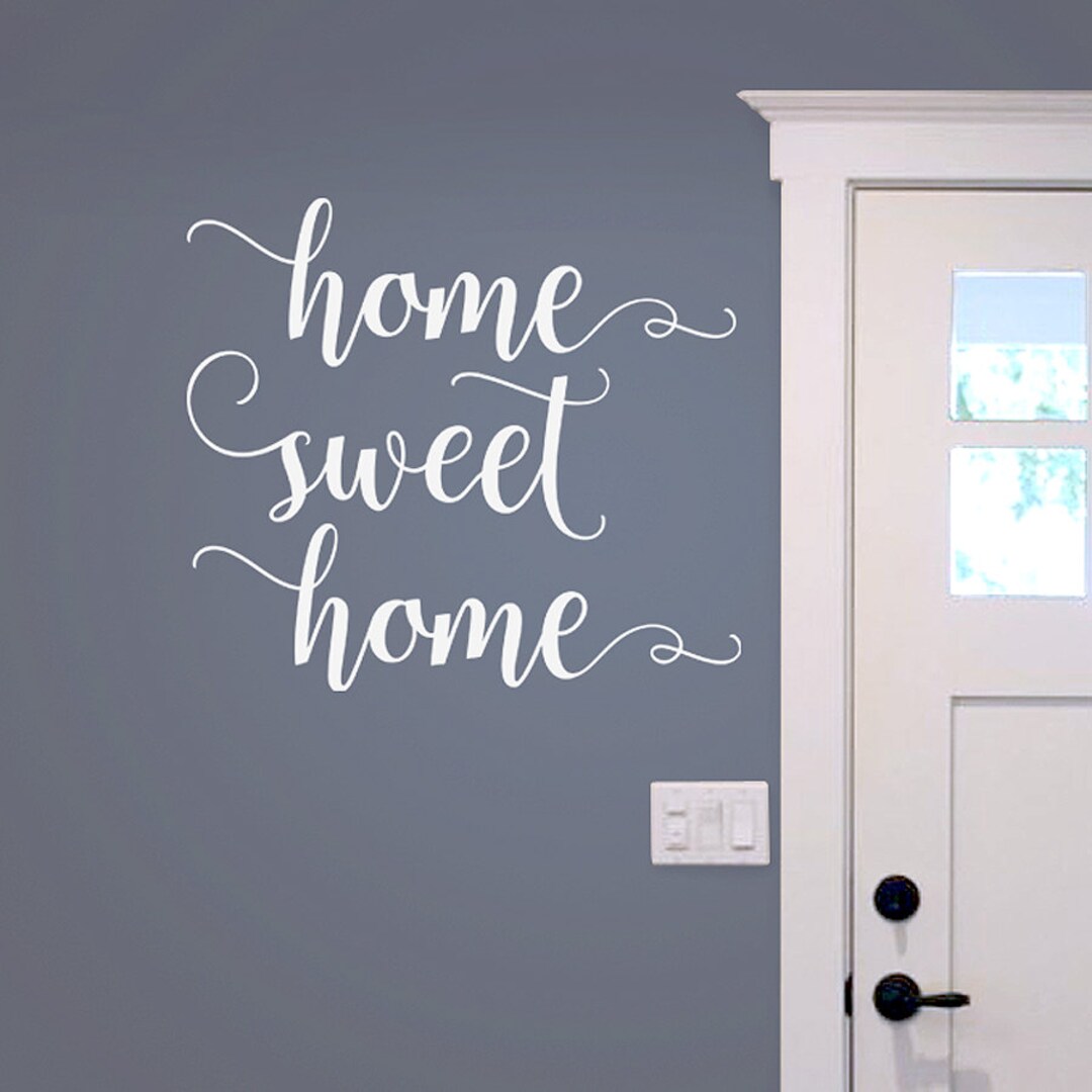 Home Sweet Home Decal, Vinyl Wall Decal, Farmhouse Decor, Home Sweet ...