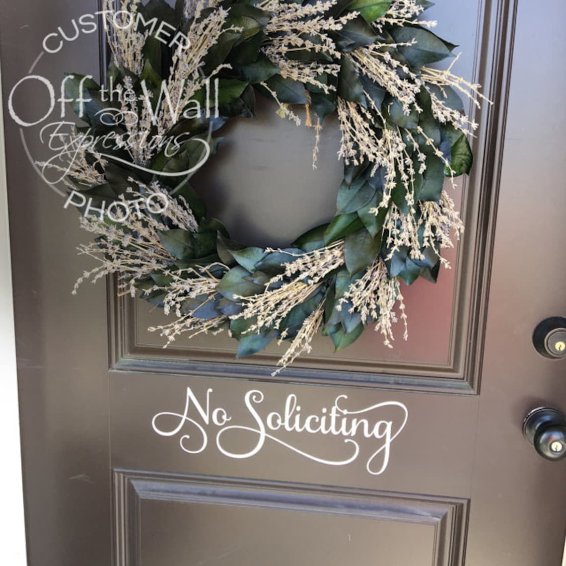 No Soliciting, Window or Door Decal, Commercial Business Decals, No ...