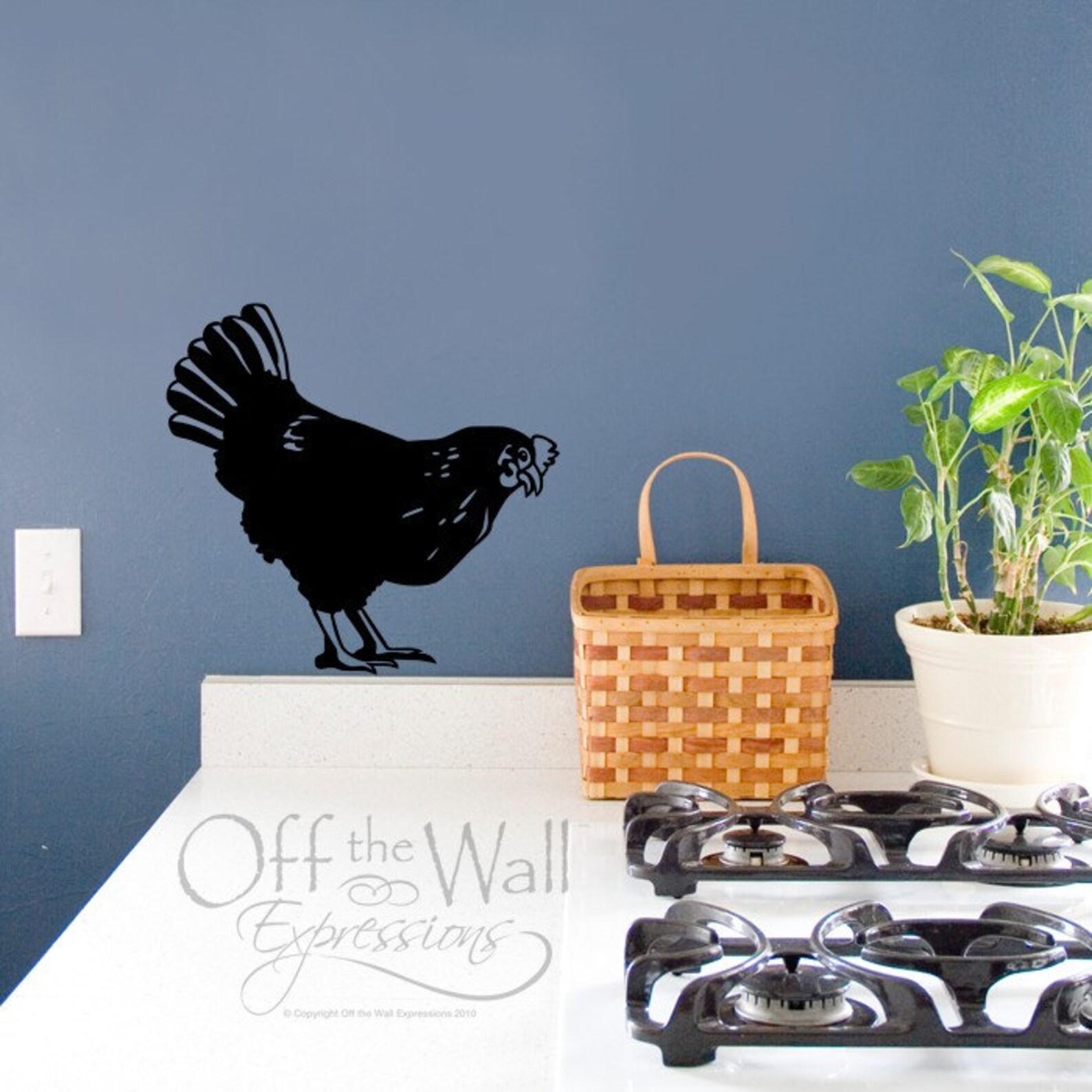 Chicken Wall Decal Farmhouse Decor Decals for Kitchen | Etsy