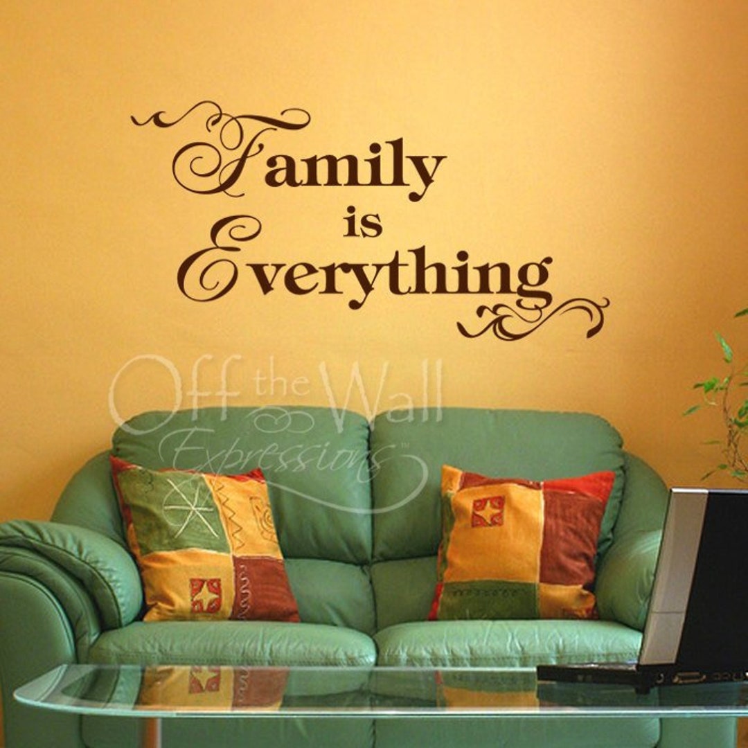 Family is Everything Vinyl Wall Decal, Two Sizes Available, Decal for ...