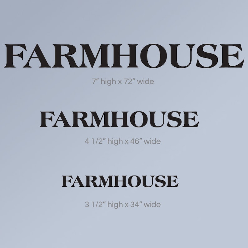 Farmhouse wall decor farmhouse vinyl decal diy farm sign | Etsy