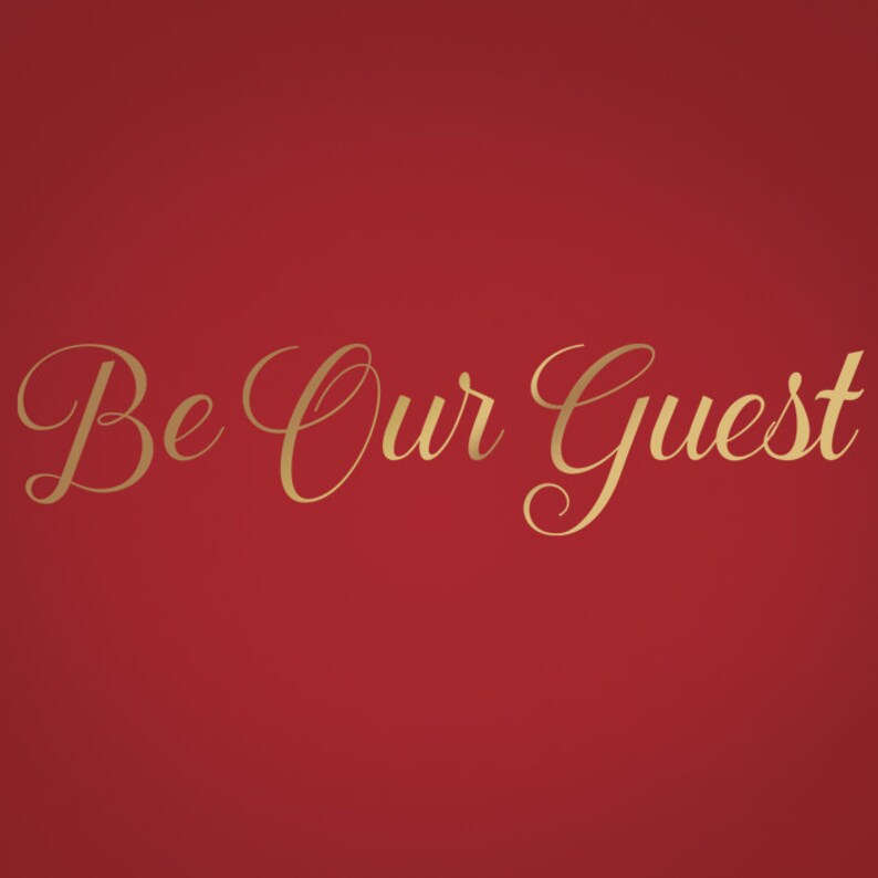 Be Our Guest Wall Decal, Guest Room Decor, Welcome Vinyl Sticker ...