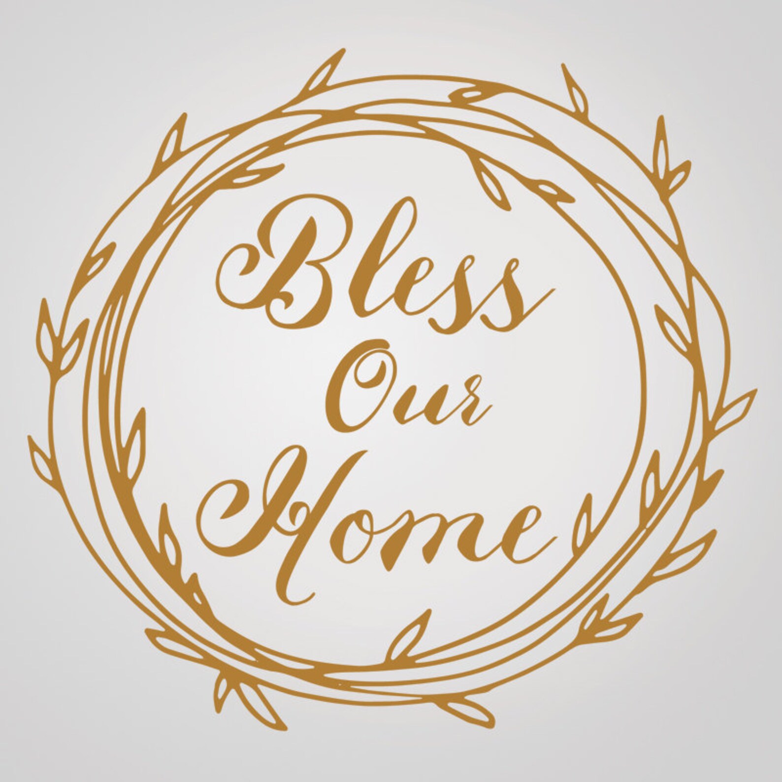 Bless Our Home Vinyl Decal, Farmhouse Wall Decor. - Etsy