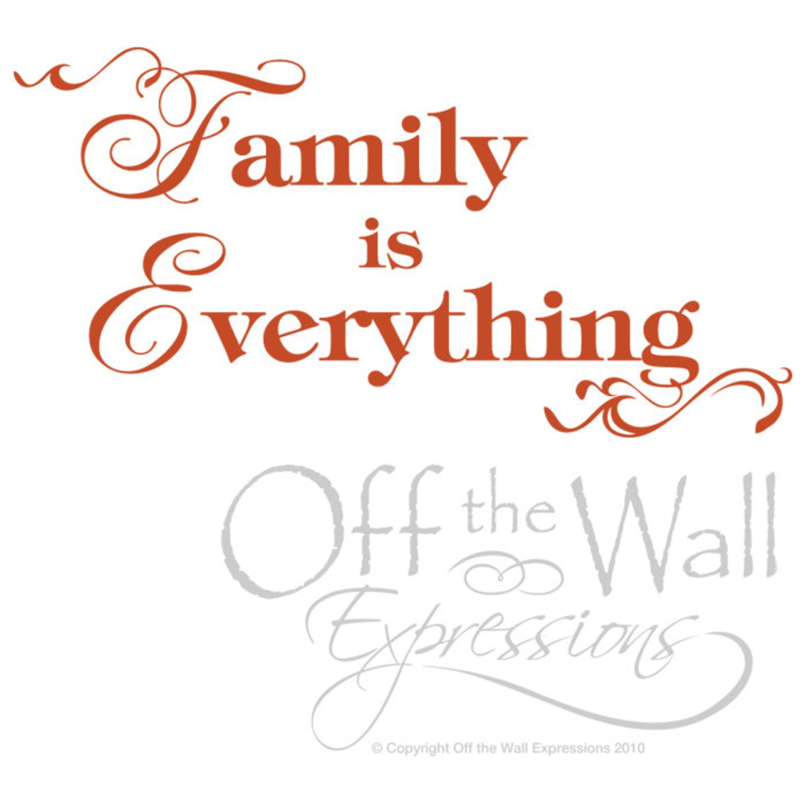 Family is Everything Vinyl Wall Decal Two Sizes Available - Etsy