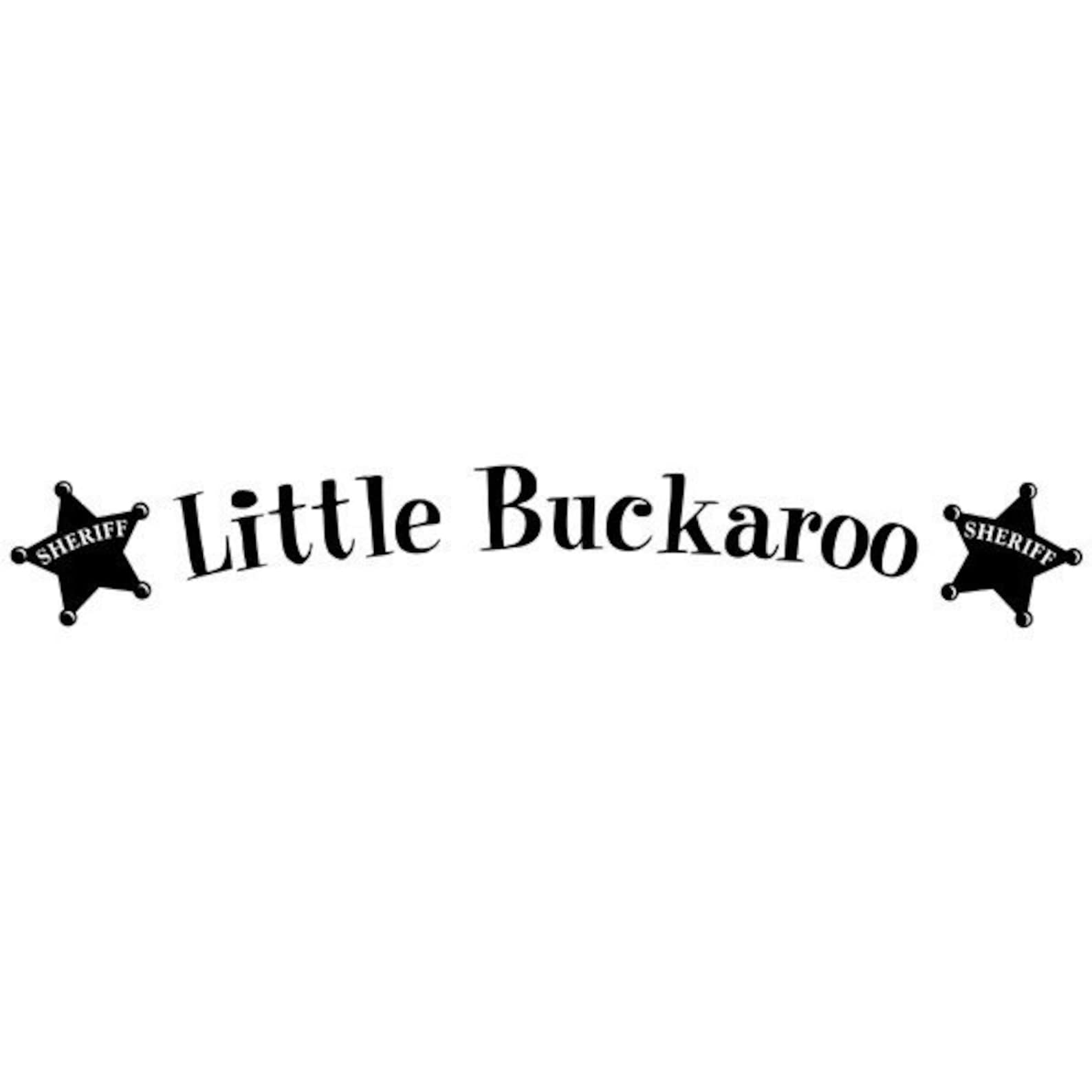 Nursery Decal, Little Buckaroo Wall Decor, Boys Room Vinyl Wall Decal ...