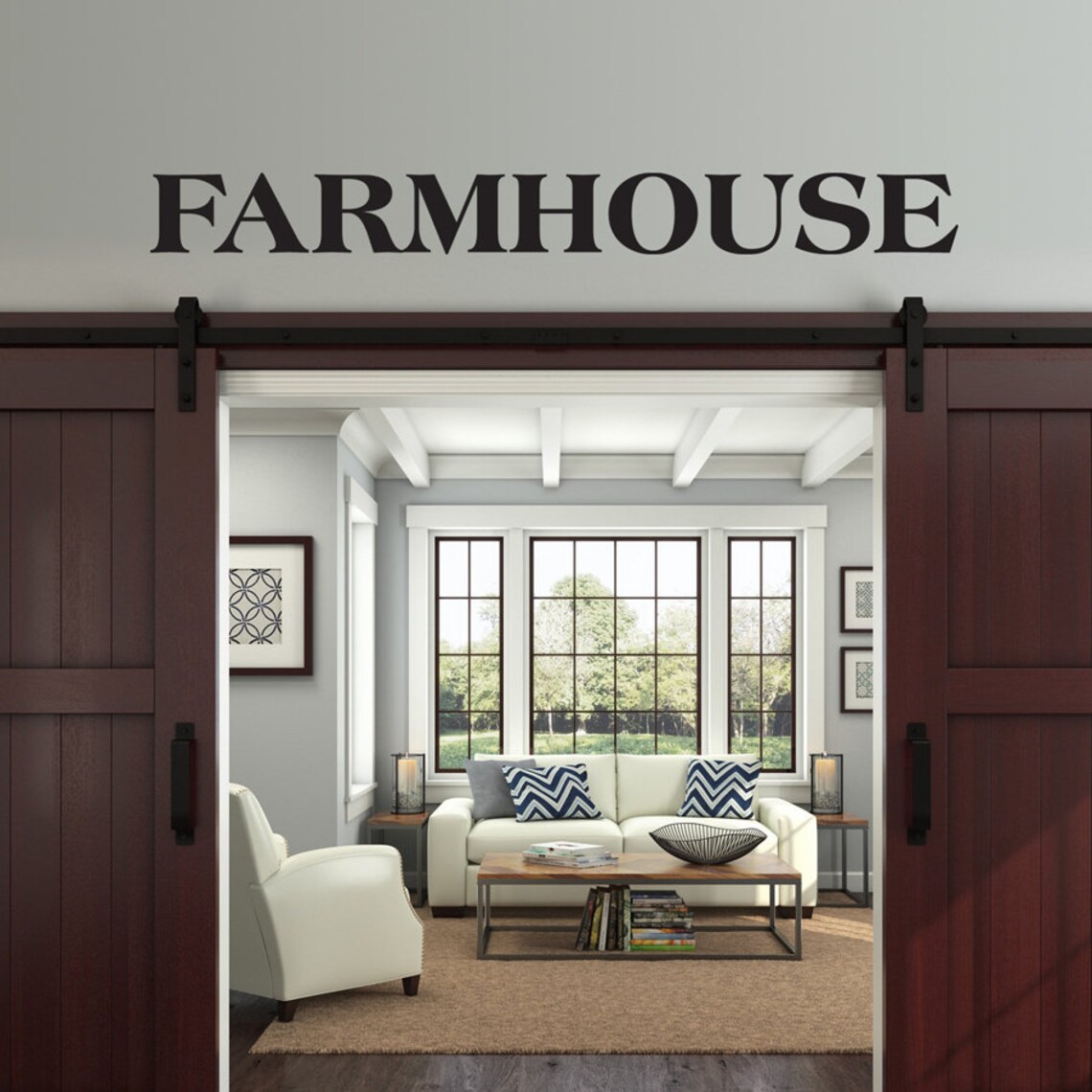 Farmhouse wall decor farmhouse vinyl decal diy farm sign | Etsy