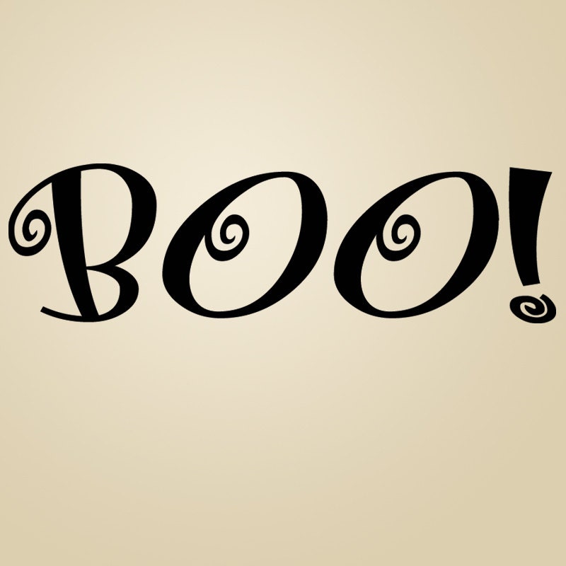 Front Door Decal Boo Halloween Decal Door Decal for - Etsy