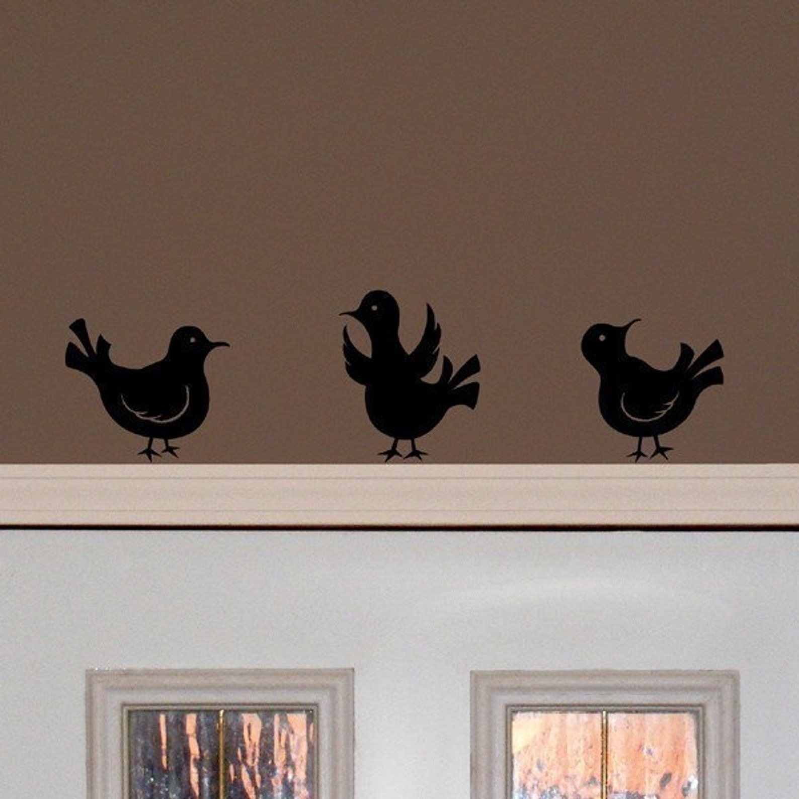 Little Bird Decals - Set of Three - Vinyl Wall Art Decals - Wall Bird ...