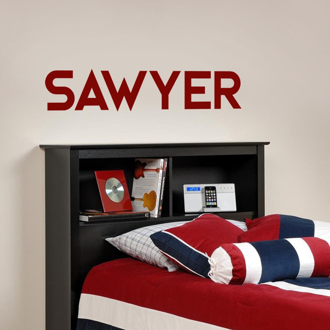 Personalized Name Decal, Vinyl Decal for Boys Room, Nursery Wall Decal ...