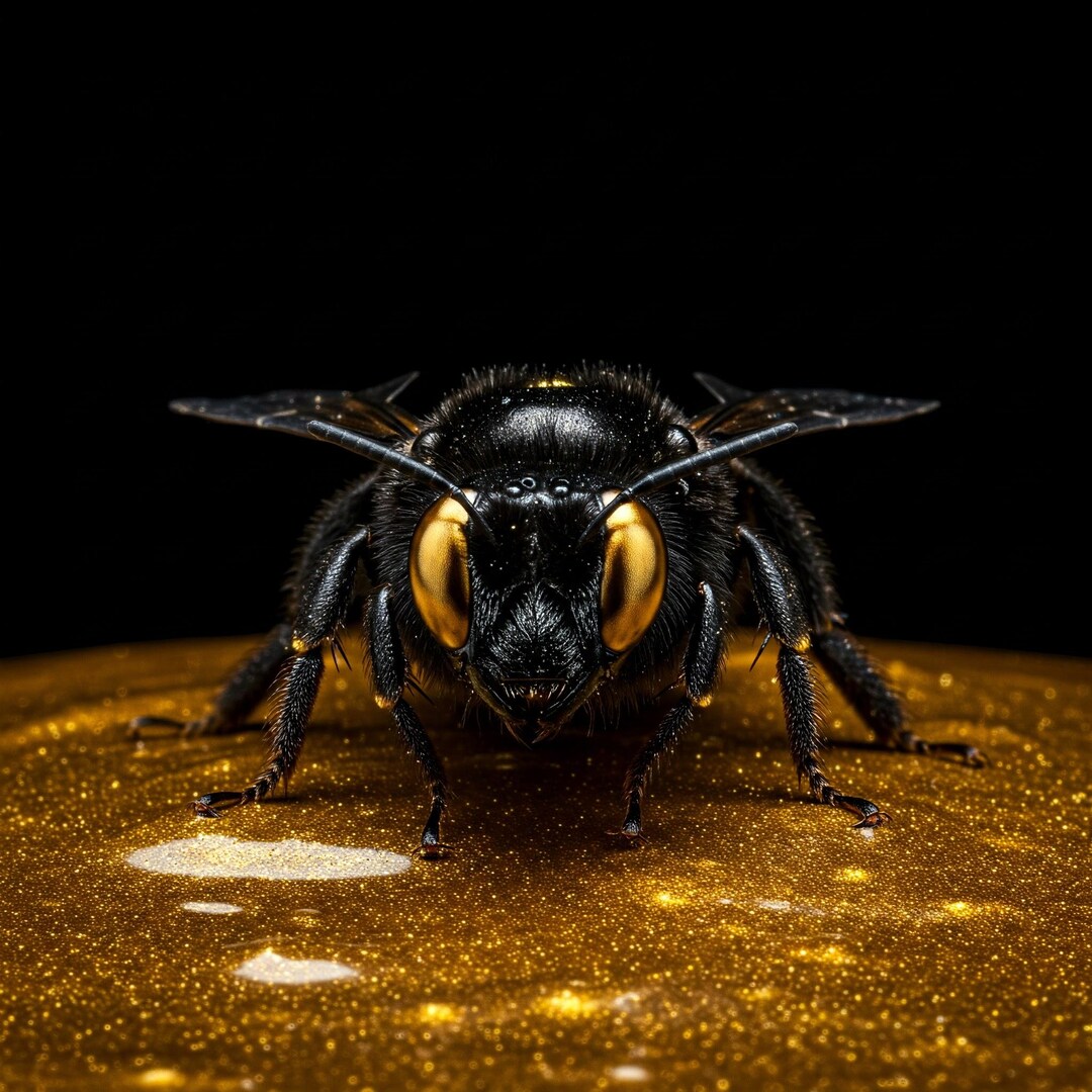 Black & Gold Honey Bee Wallpaper for iPhone and Android - Etsy
