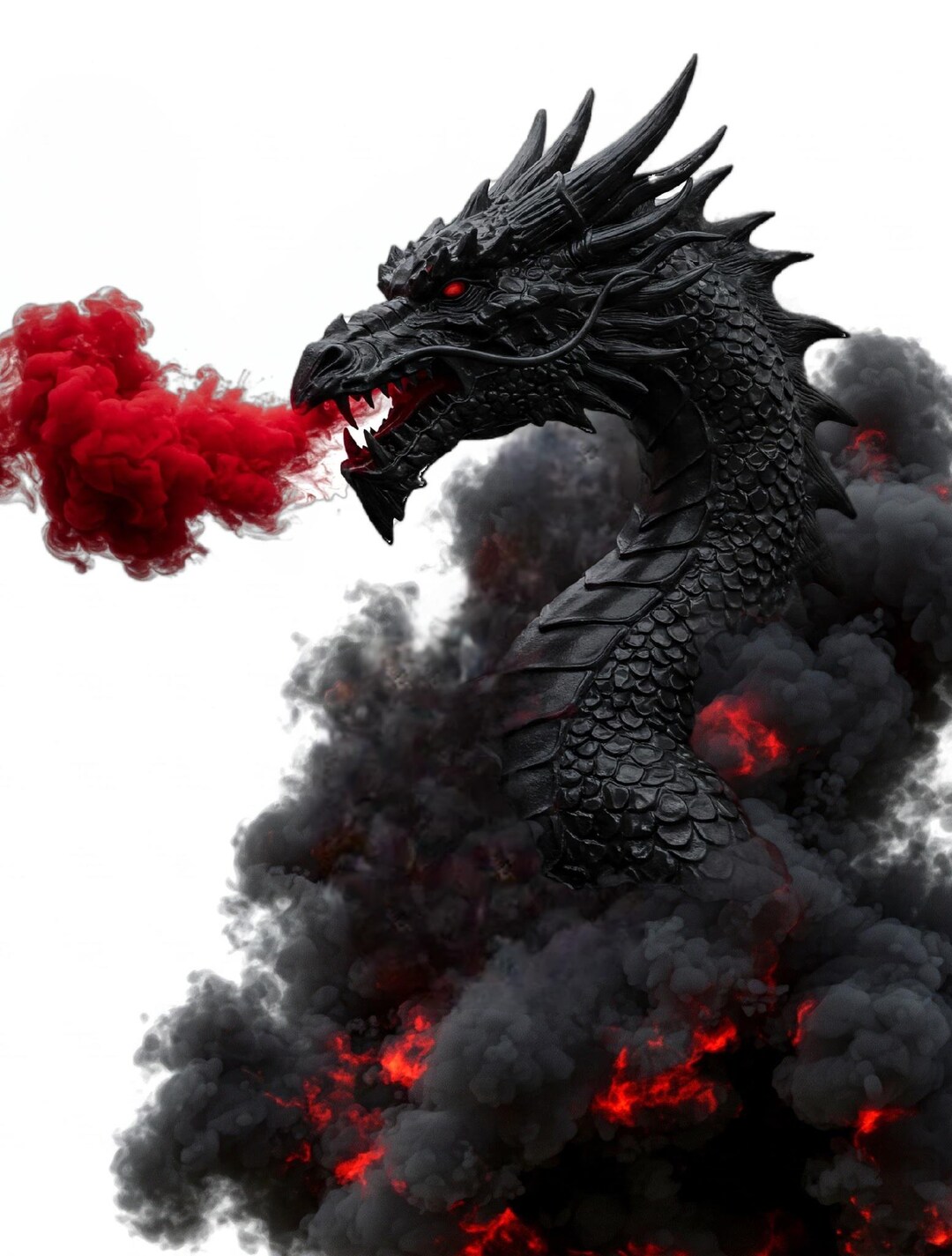 Black Dragon Smoke Wallpaper for Android and Iphones - Etsy