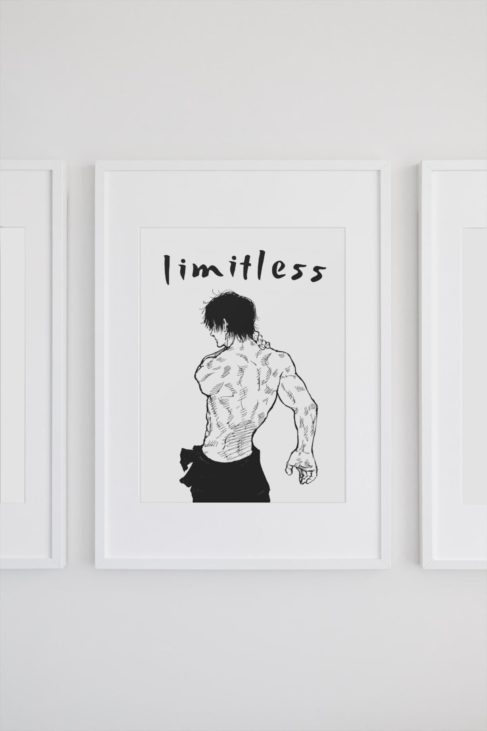 Toji Fushiguro Wall Art, Japanese Print, Japan Poster, Manga Aesthetic ...