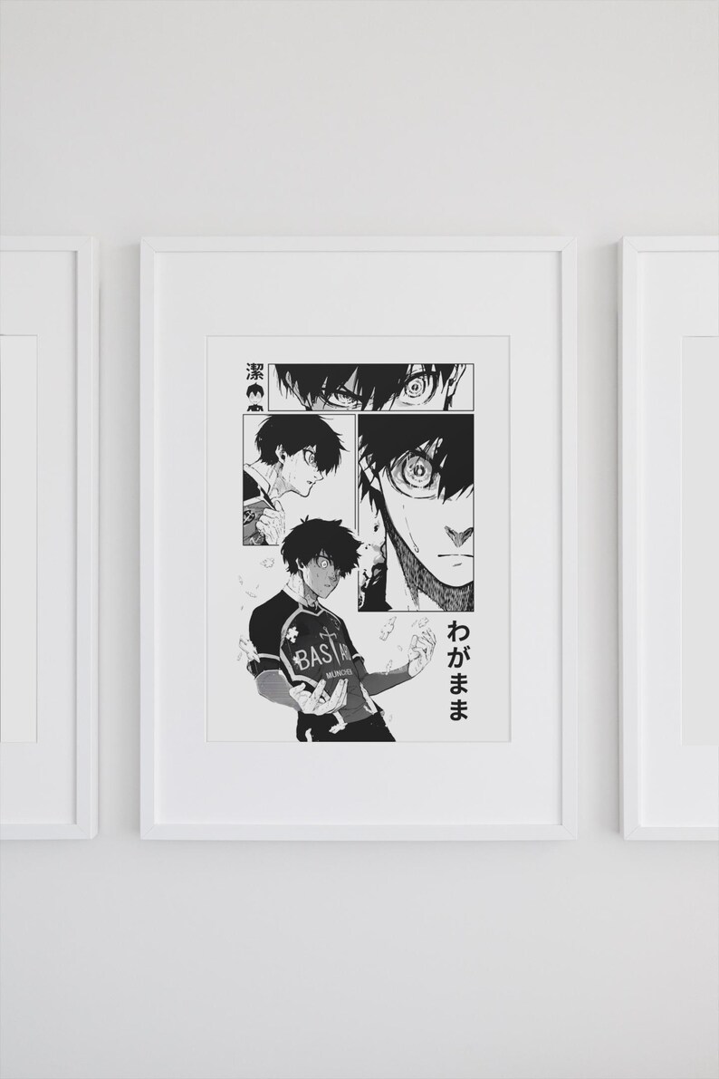 Isagi Yoichi Poster, Blue Lock Digital Print, Isagi Yoichi Art, Anime ...