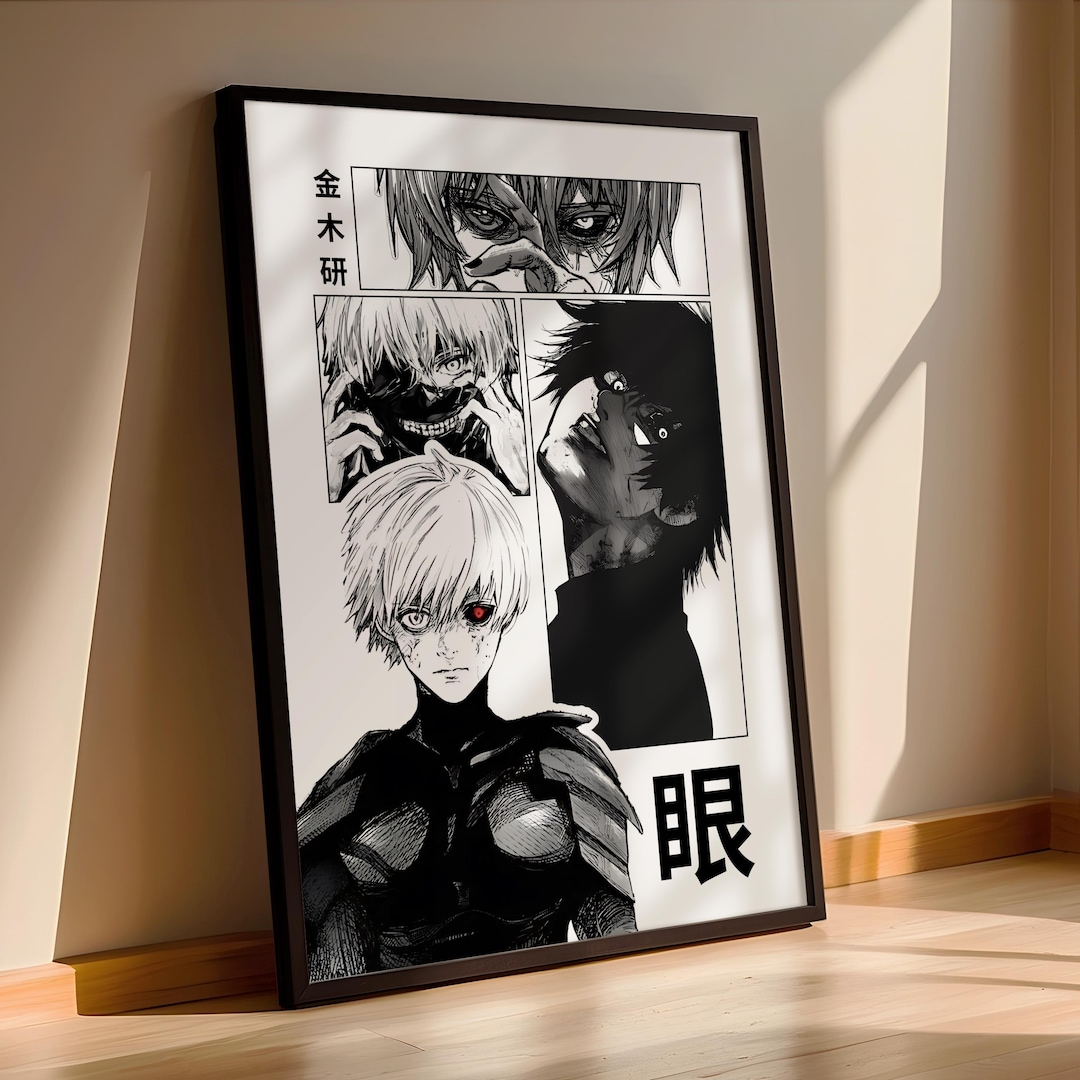Kaneki Ken Poster, Tokyo Ghoul Manga Wall Art, Tokyo Ghoul Poster ...