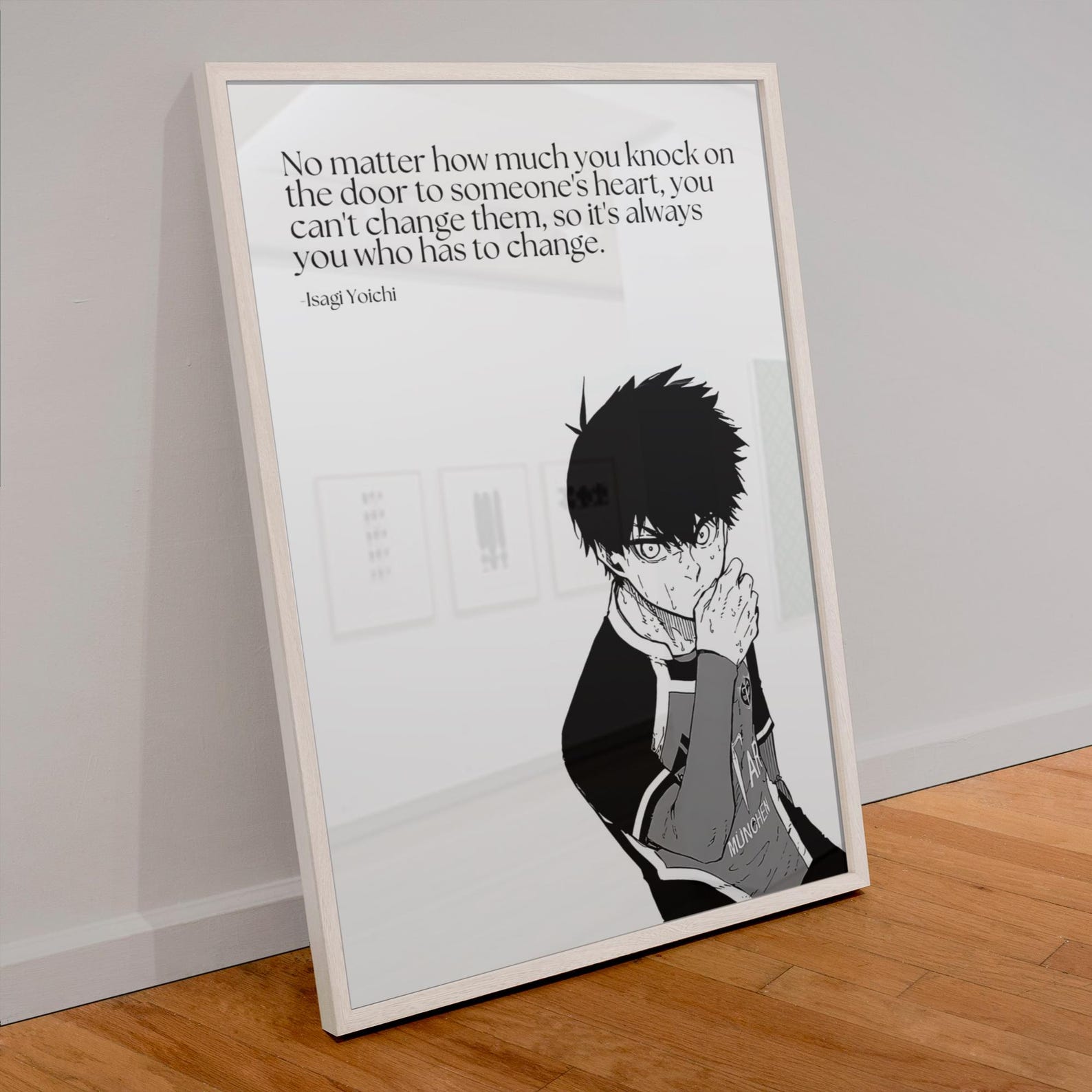 Blue Lock Poster, Isagi Yoichi Poster, Anime Wall Art, Blue Lock Art ...