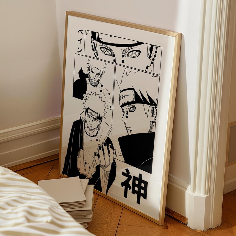 Pain Akatsuki Manga Poster, Naruto Shippuden Poster, Nagato Poster ...