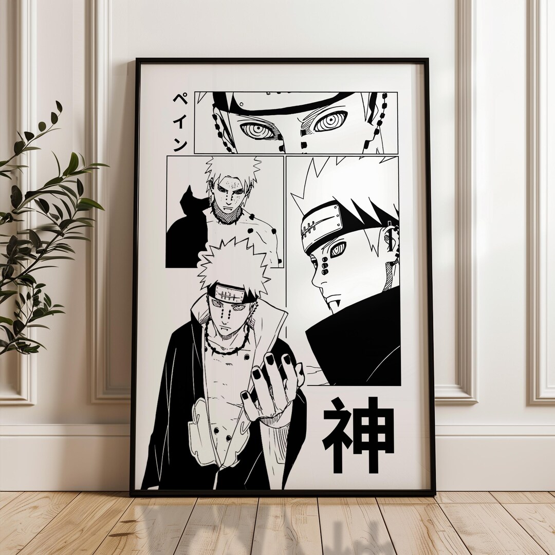 Pain Akatsuki Manga Poster, Naruto Shippuden Poster, Nagato Poster ...