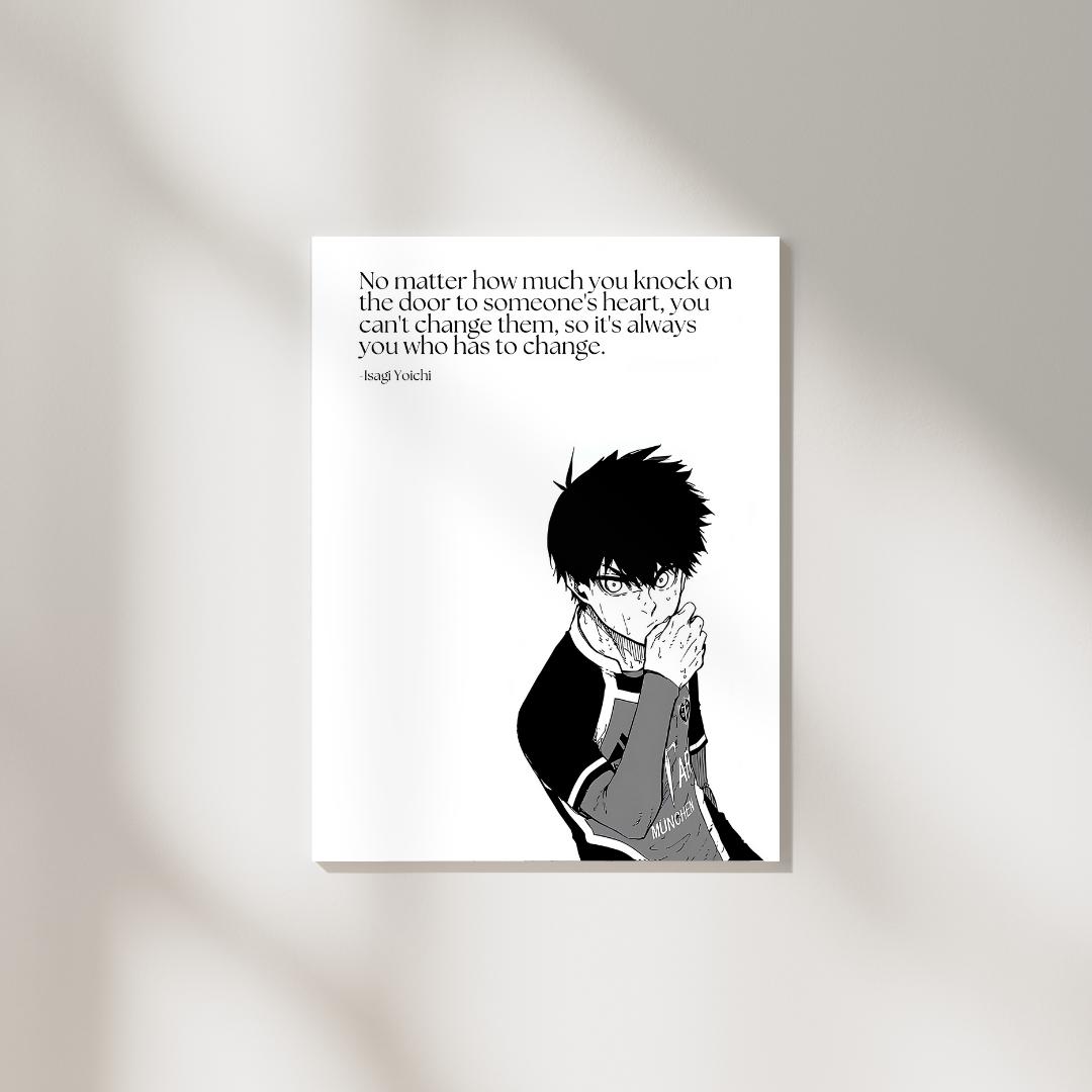 Blue Lock Poster, Isagi Yoichi Poster, Anime Wall Art, Blue Lock Art ...