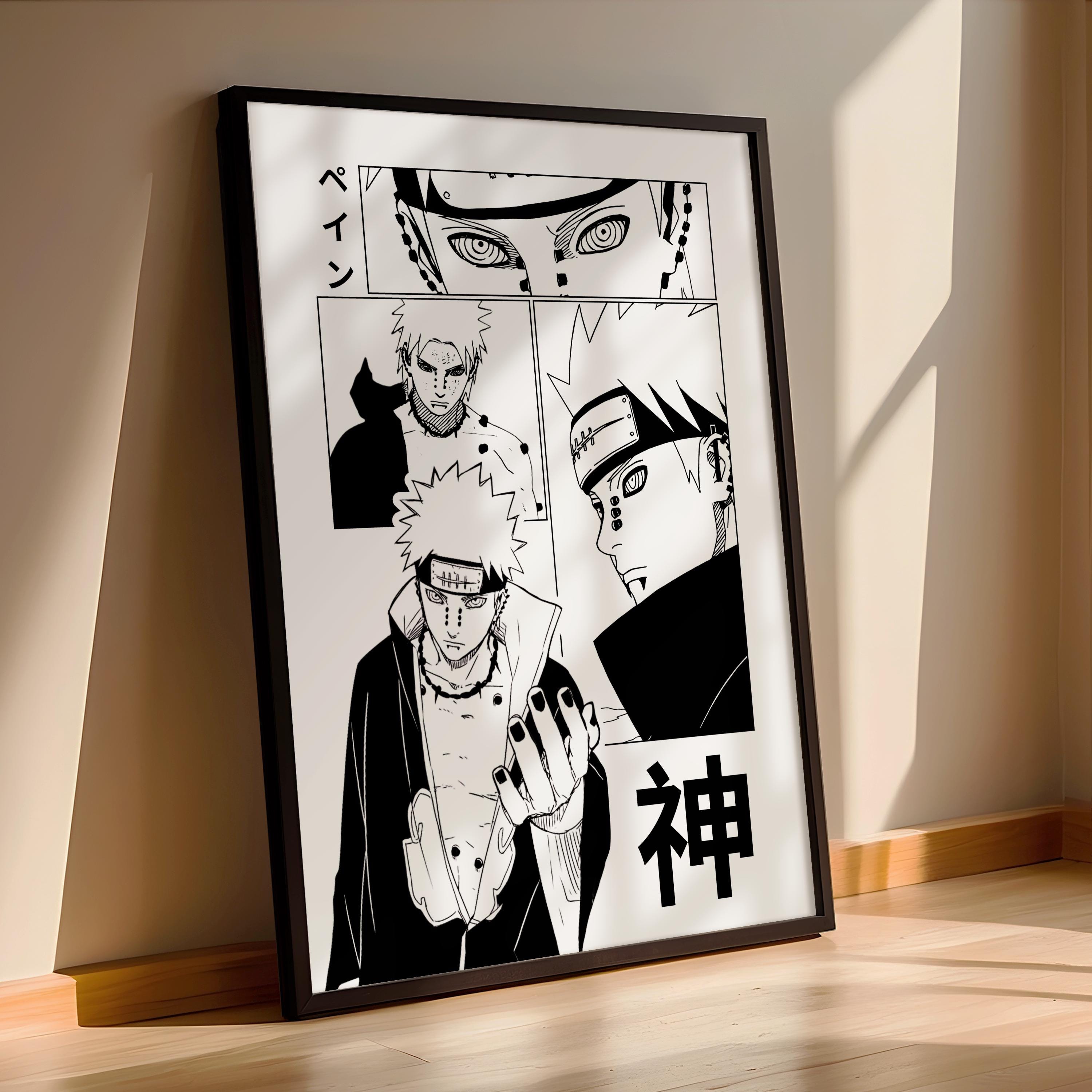 Pain Akatsuki Manga Poster, Naruto Shippuden Poster, Nagato Poster ...