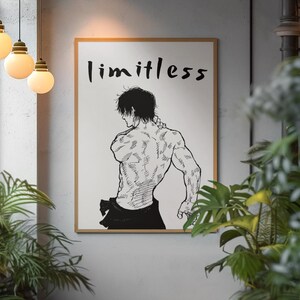 Toji Fushiguro Wall Art, Japanese Print, Japan Poster, Manga Aesthetic ...